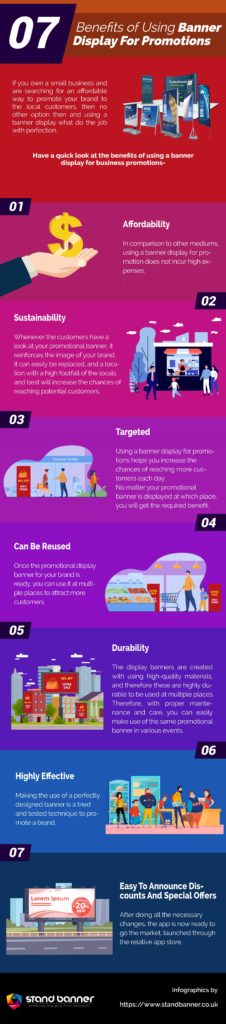 7 Benefits of Using Banner Display For Promotions | Stand Banner